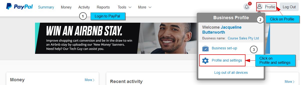 Setup PayPal Payments